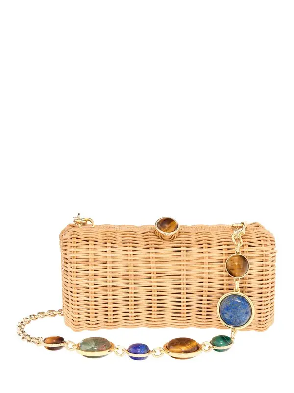 Judith Leiber Poppy Basket Handbag - Neutral