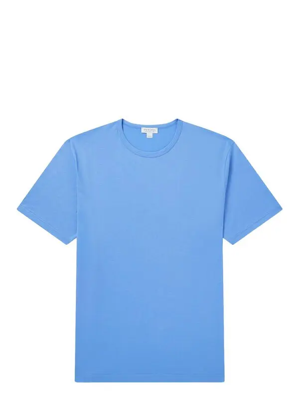Sunspel Slim-fit Cotton-jersey T-shirt - Blue