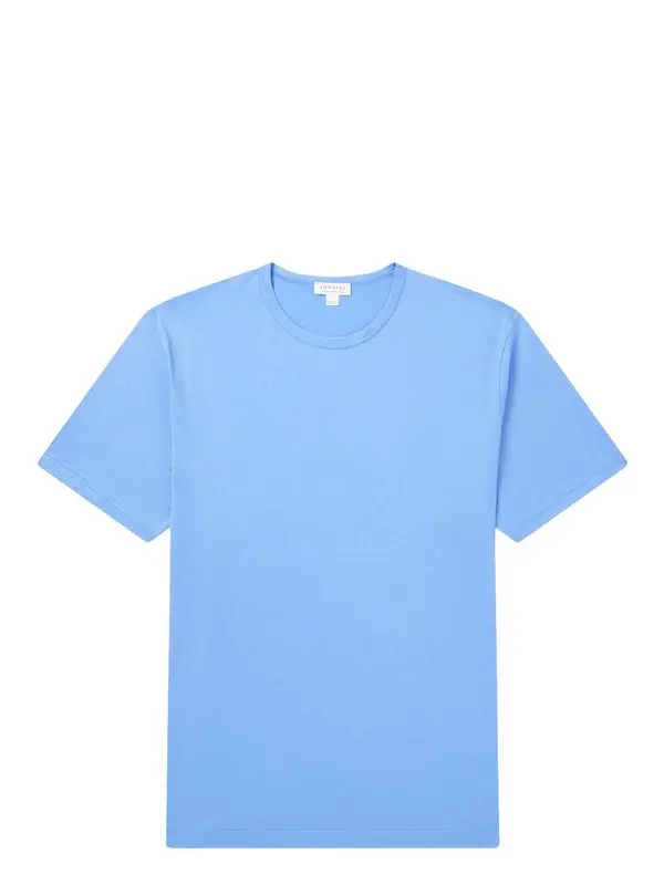 Sunspel Slim-fit Cotton-jersey T-shirt - Blue