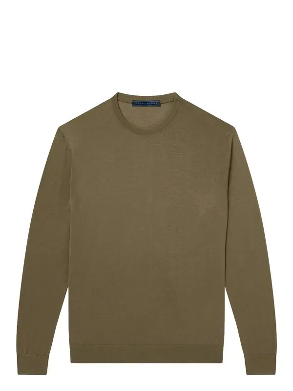 Kiton Wool Knit Sweater - Green