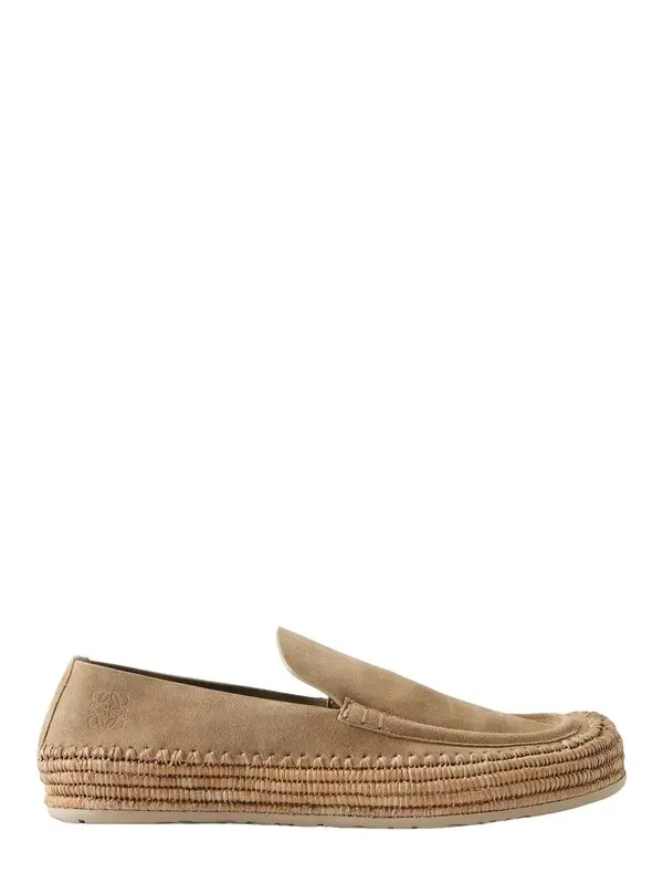 Loewe Rio Suede Loafers - Neutrals