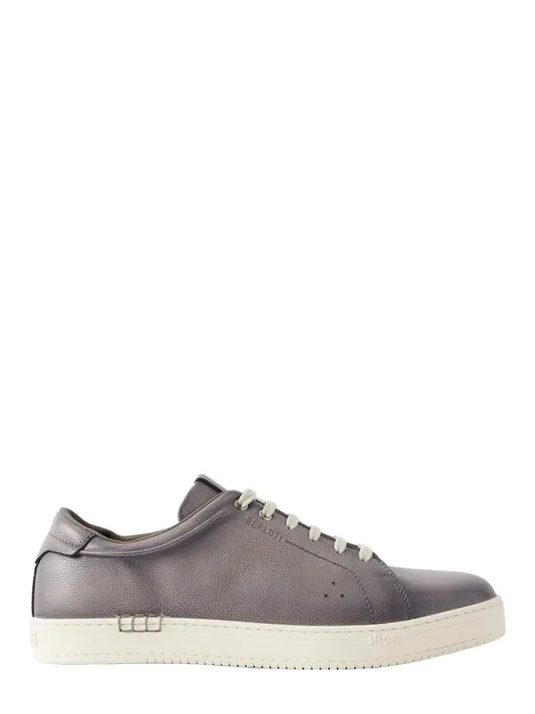 Berluti Playtime Venezia Leather Sneakers - Gray