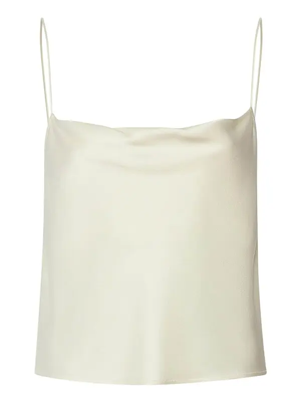 Lapointe Satin Bias Cami - Cream