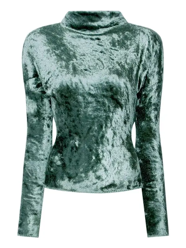 Lapointe Velvet Dolman Top - Green