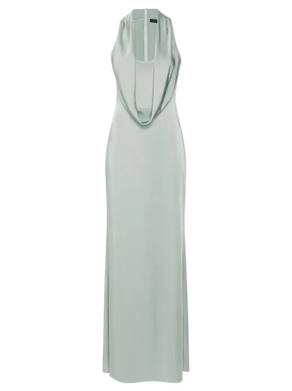 Lapointe Lightweight Satin Gown - Jade
