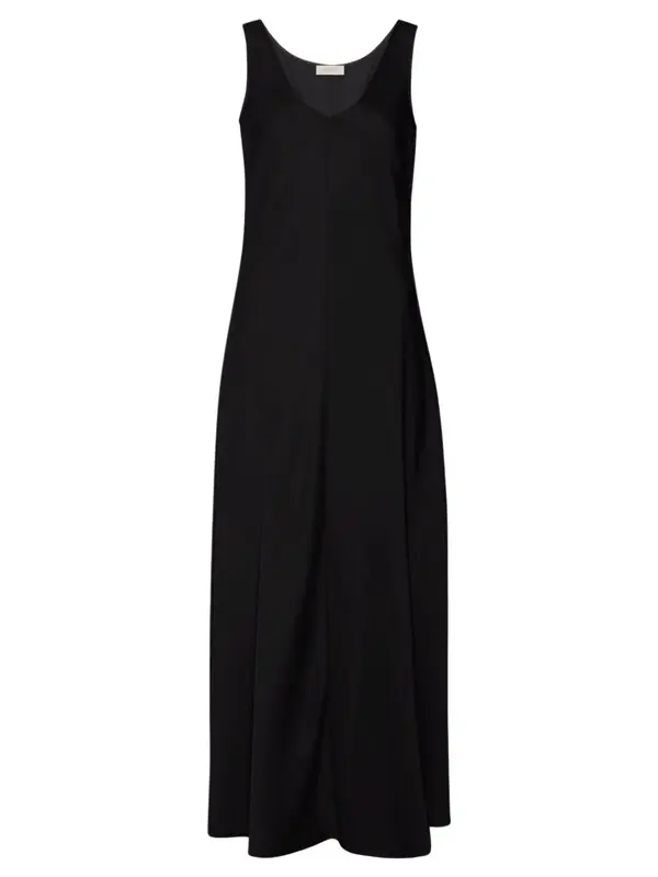Lapointe Satin Bias Maxi Dress - Black