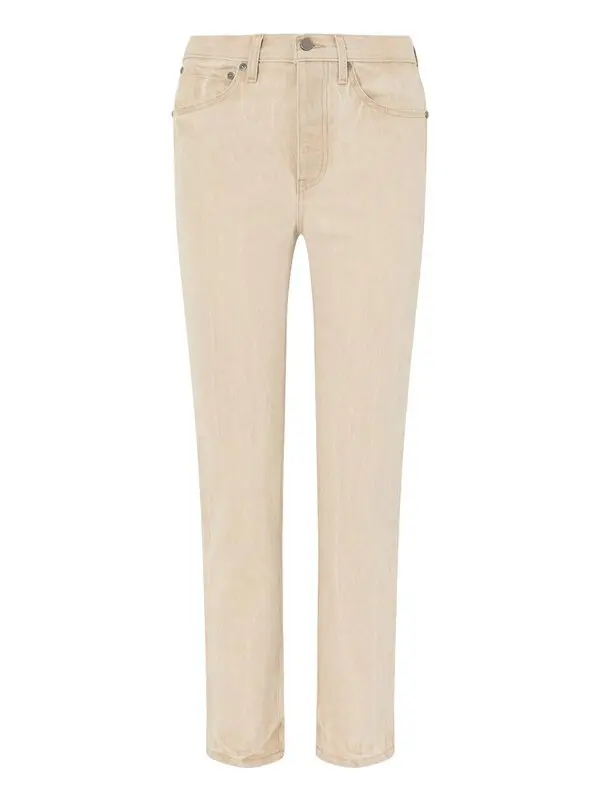 Khaite Finley Straight-leg Jeans - Neutrals
