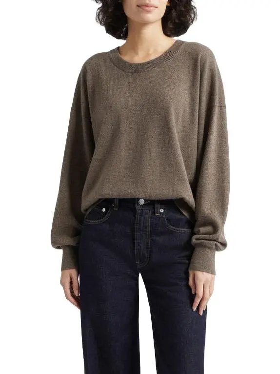 Johnstons Of Elgin Jessie Cashmere Crewneck Sweater - Heathcot Colourway