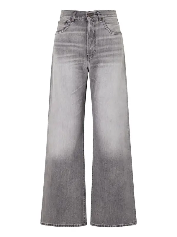Acne Studios Mid-rise Wide-leg Jeans - Gray