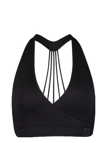 BRABAR Hug Strappy Halter Sports Bralette - Black