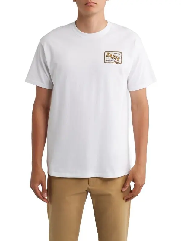 Brixton Emery Graphic T-shirt - White