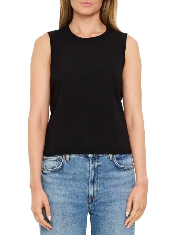 Michael Stars Junia Cotton Tank - Black