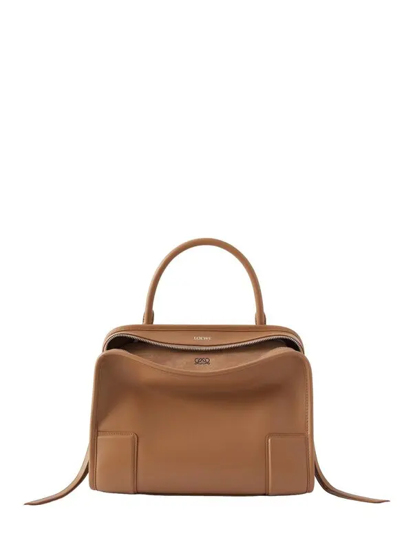 Loewe Amazona 180 Medium Leather Shoulder Bag - Brown
