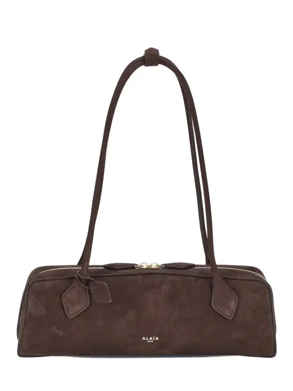 Alaïa Le Teckel Suede Shoulder Bag - Brown