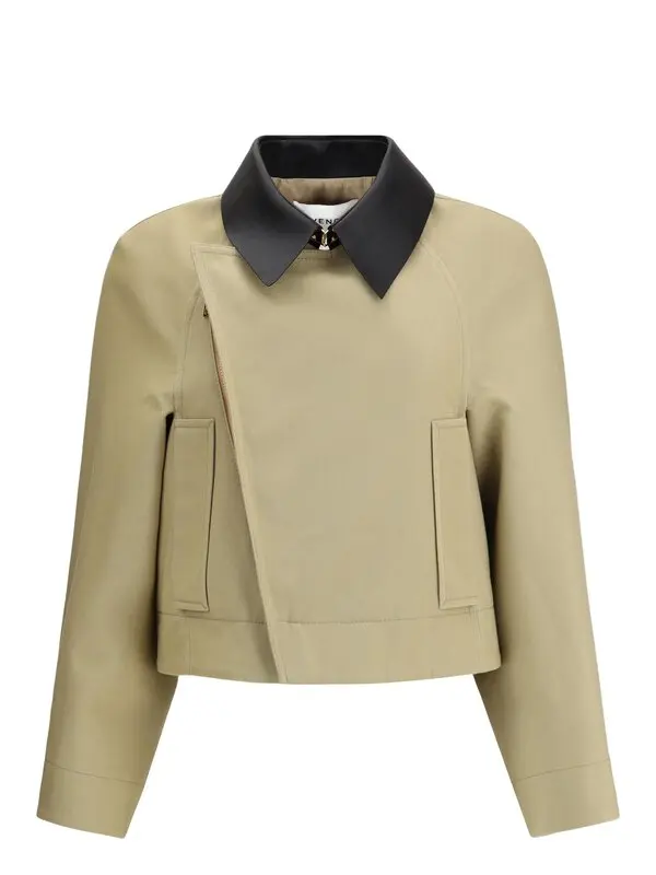 Givenchy Cropped Cotton And Wool Caban Jacket - Beige