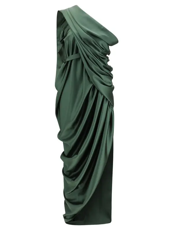 VIVIENNE WESTWOOD Draped Midi Dress - Green