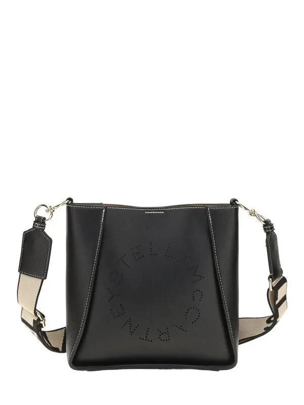 Stella McCartney Logo Shoulder Bag - Black