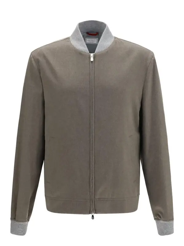 Brunello Cucinelli Cashmere Bomber Jacket - Green