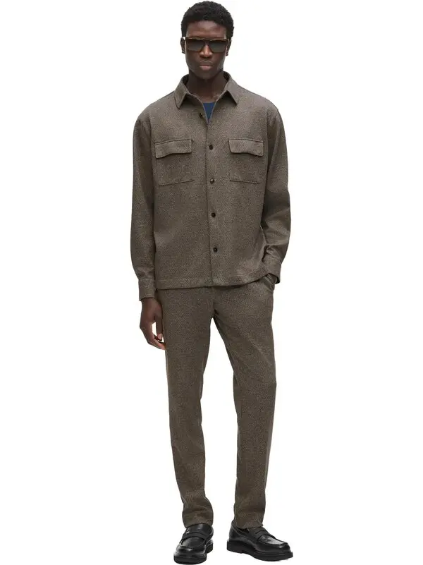Karl Lagerfeld Slim-fit Tailored Pants - Brown