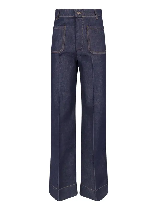 Victoria Beckham Alina Flared Jeans - Blue
