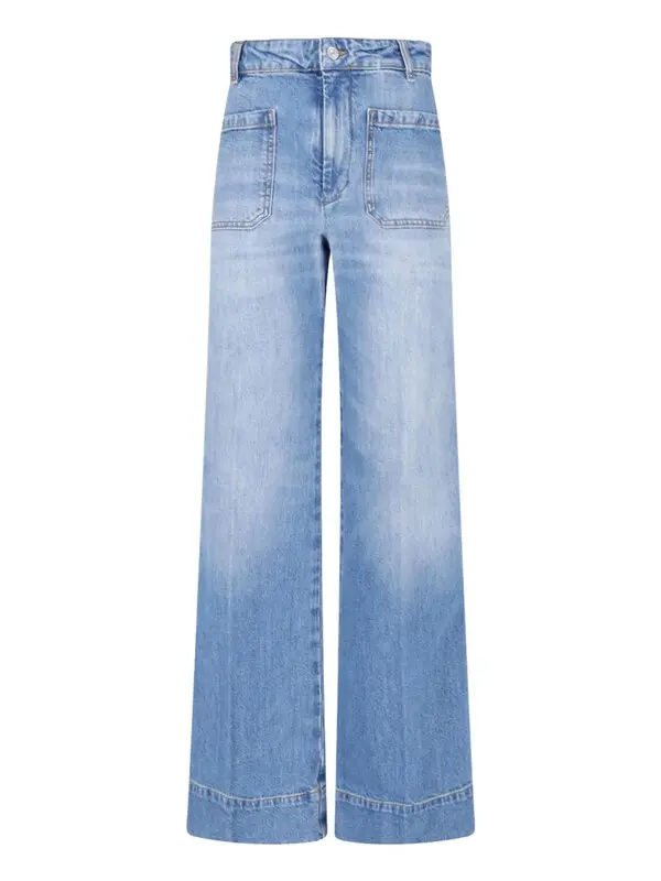 Victoria Beckham Alina Flared Jeans - Light Blue