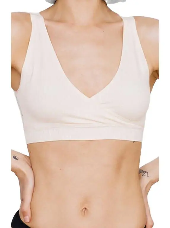BRABAR Hug Lace-back Sports Bra - Vanilla Ice