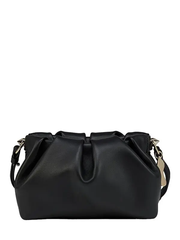 CHRISTIAN LOUBOUTIN Eva Mini Leather Shoulder Bag - Black