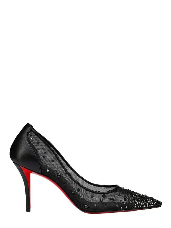 CHRISTIAN LOUBOUTIN Miss Z Degrastrass Perla Pumps - Black