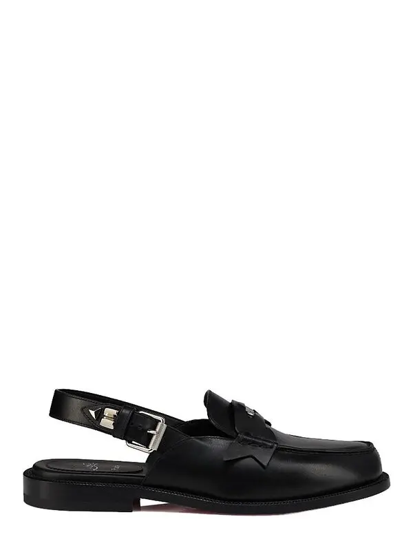 CHRISTIAN LOUBOUTIN Asclepius Sling Penny Loafer - Black