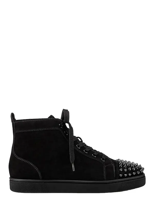 CHRISTIAN LOUBOUTIN Lou Spikes High Top Sneakers - Black