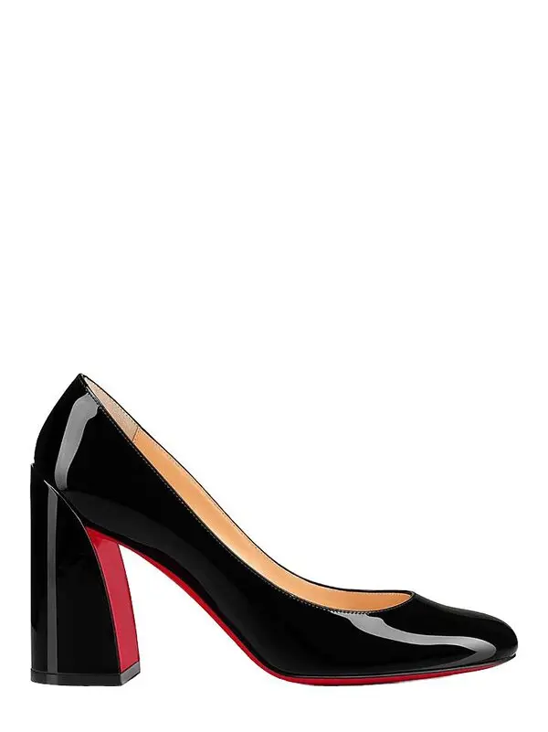 CHRISTIAN LOUBOUTIN Miss Sab Patent Calf Pumps - Black