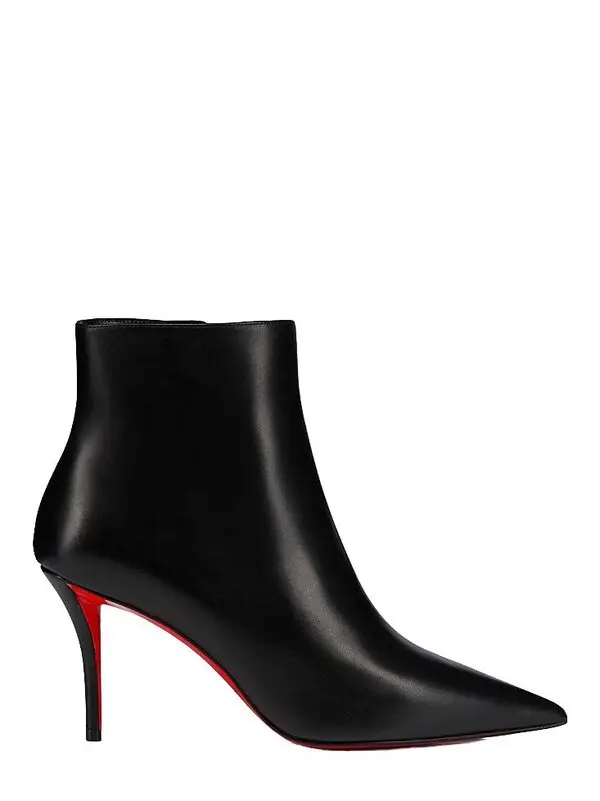 CHRISTIAN LOUBOUTIN Miss Z Booty Zipped Booties - Black