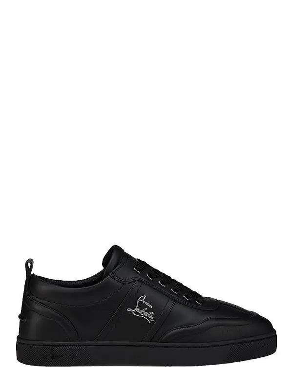 CHRISTIAN LOUBOUTIN Calf Leather Retero Low Top Sneakers - Black