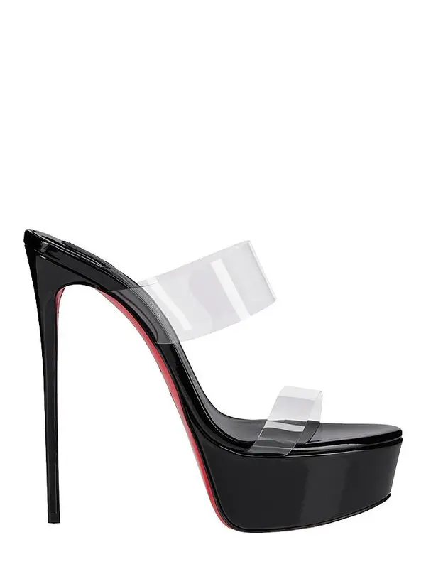 CHRISTIAN LOUBOUTIN Just Nothing Alta Mule Sandals - Black