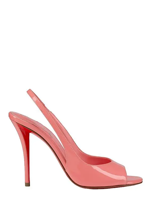 CHRISTIAN LOUBOUTIN Sofia Z Sling Back Peep-toe Pumps - Grapefruit
