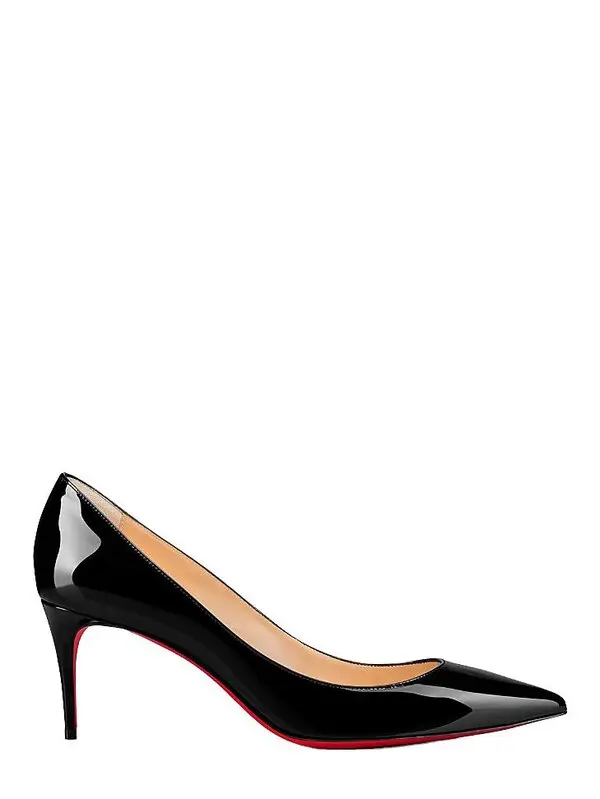 CHRISTIAN LOUBOUTIN Kate 70mm Patent Calf Leather Pointed Toe Stiletto Pumps - Black