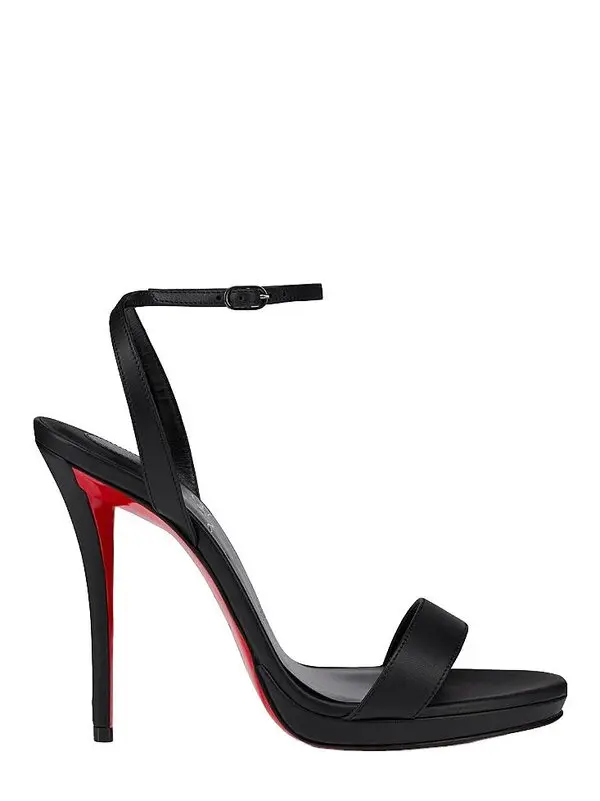CHRISTIAN LOUBOUTIN Miss Z Sandal Queen Strappy Stiletto Sandals - Black