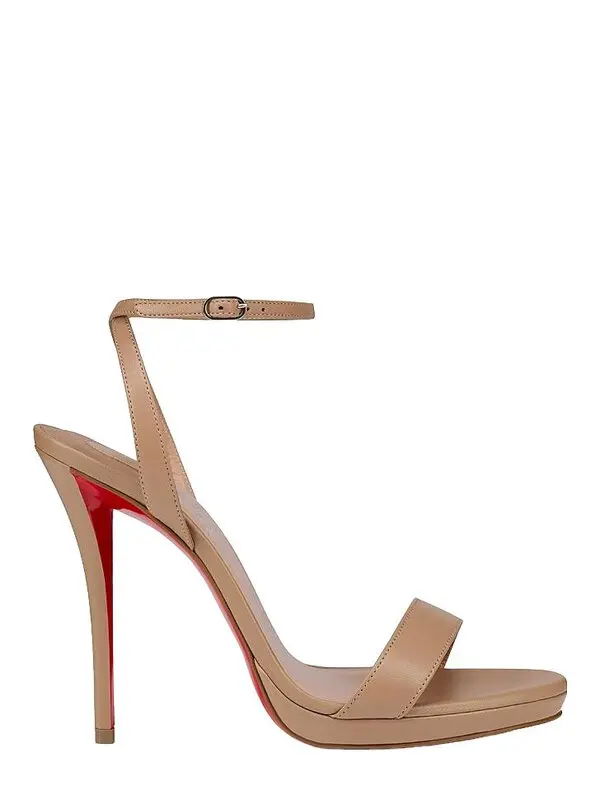 CHRISTIAN LOUBOUTIN Miss Z Sandal Queen Strappy Stiletto Sandals - Blush