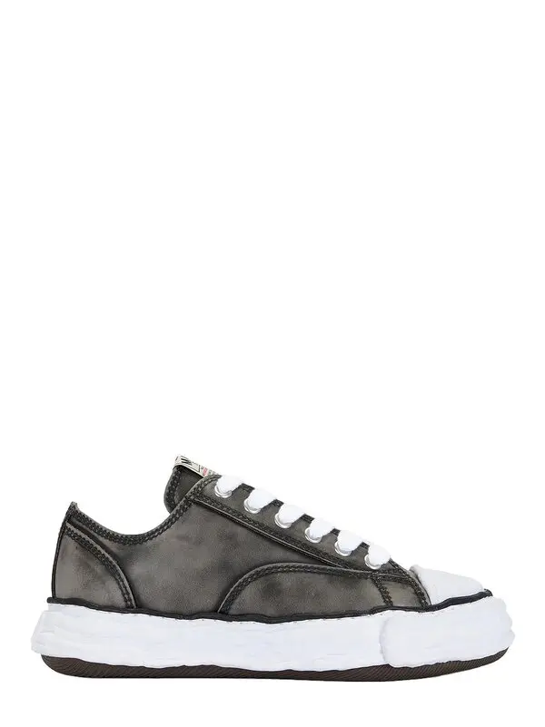 Mihara Yasuhiro Peterson23 Original Sole Vintage Leather Low-top Sneakers - Black