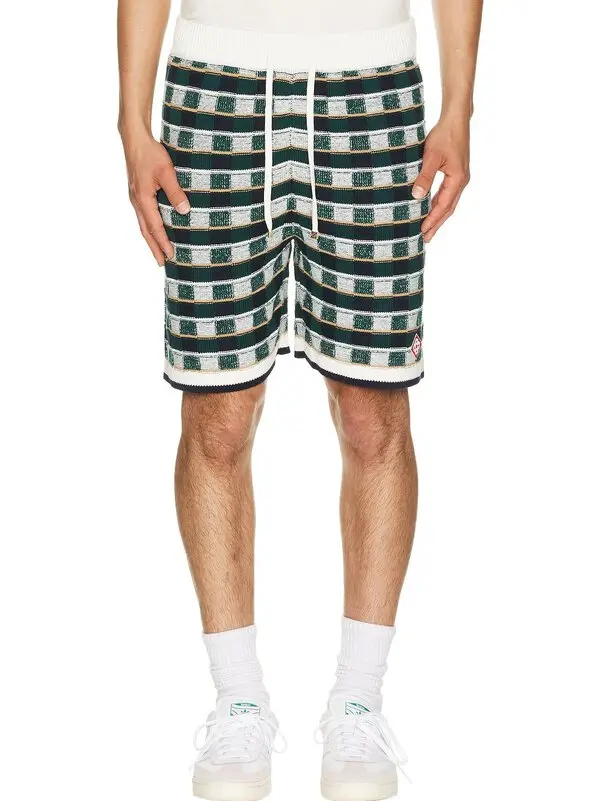 Casablanca Mosaic Knit Shorts - Multi