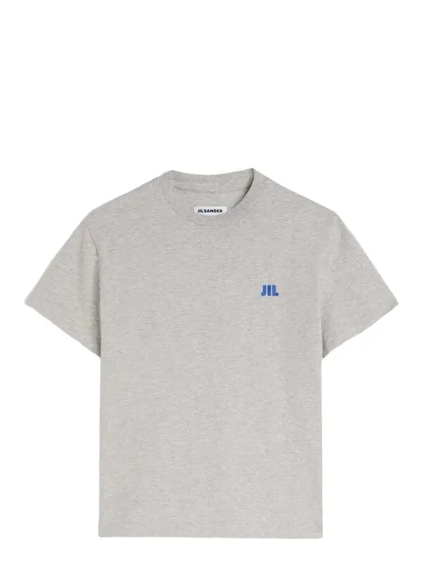 JIL SANDER Crew-neck Cotton T-shirt - Gray