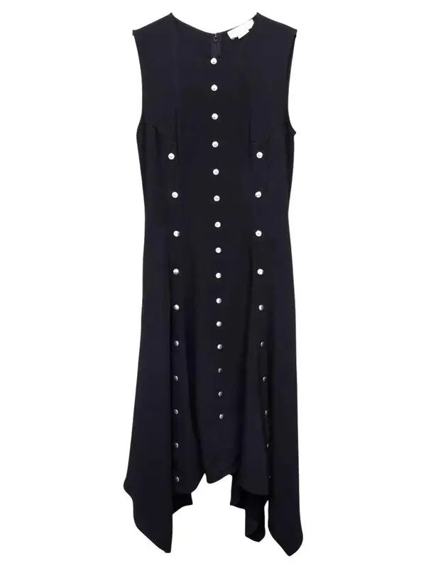 Stella McCartney Midi Dress With Snap Buttons - Black