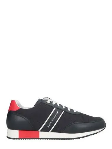 Paul & Shark Low-top Sneakers With Leather And Mesh Accents - Navy