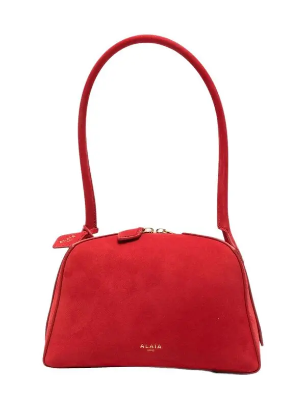 Alaïa Le Bouledogue Small Leather Shoulder Bag - Red