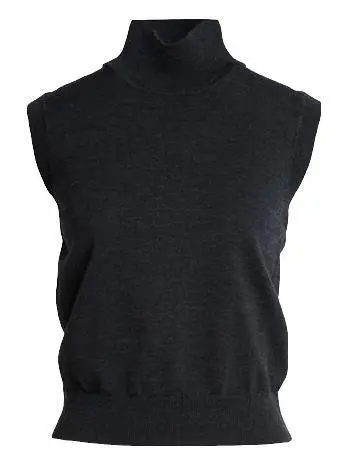 Alpha Studio Wool Sleeveless Turtleneck - Grey
