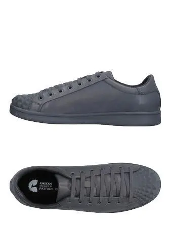 GEOX DESIGNED BY PATRICK COX Soft Leather Lace-up Sneakers - Grey