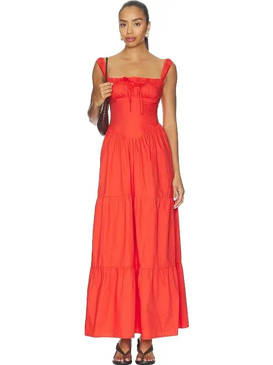 MORE TO COME Maeve Maxi Dress - Red