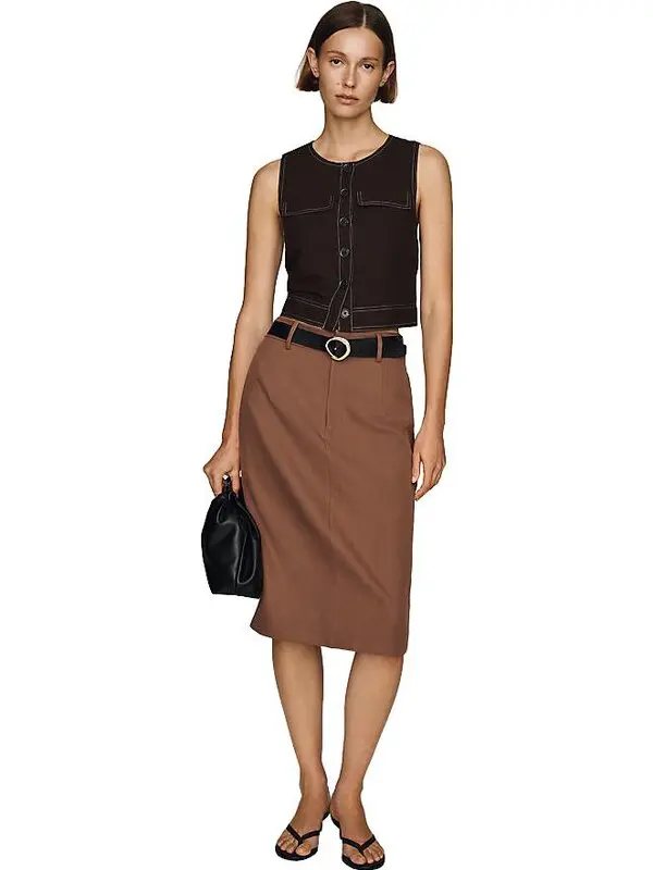 MARE MARE Trouser Skirt - Neutral
