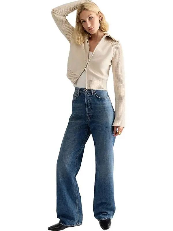 AGOLDE Vintage Loose Wide Leg Jeans - Curb