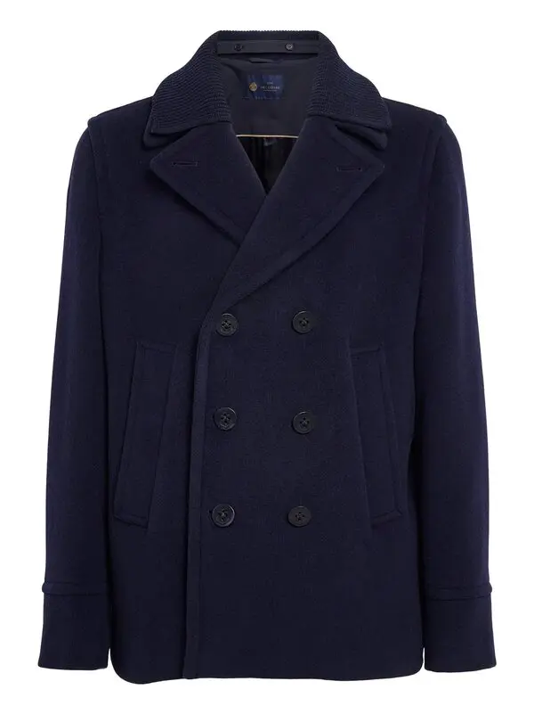 Paul & Shark Wool Blend Peacoat - Navy